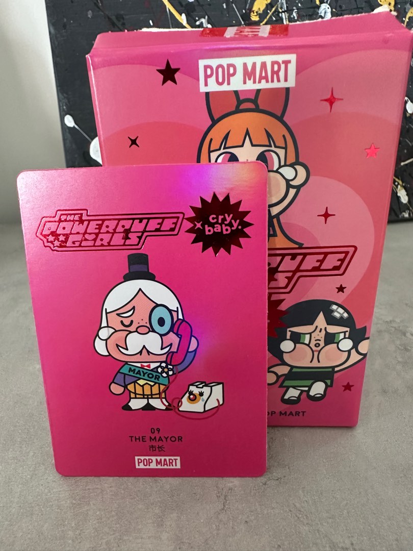 Popmart powerpuff girls x crybaby the mayor, Hobbies & Toys, Toys & Games on Carousell