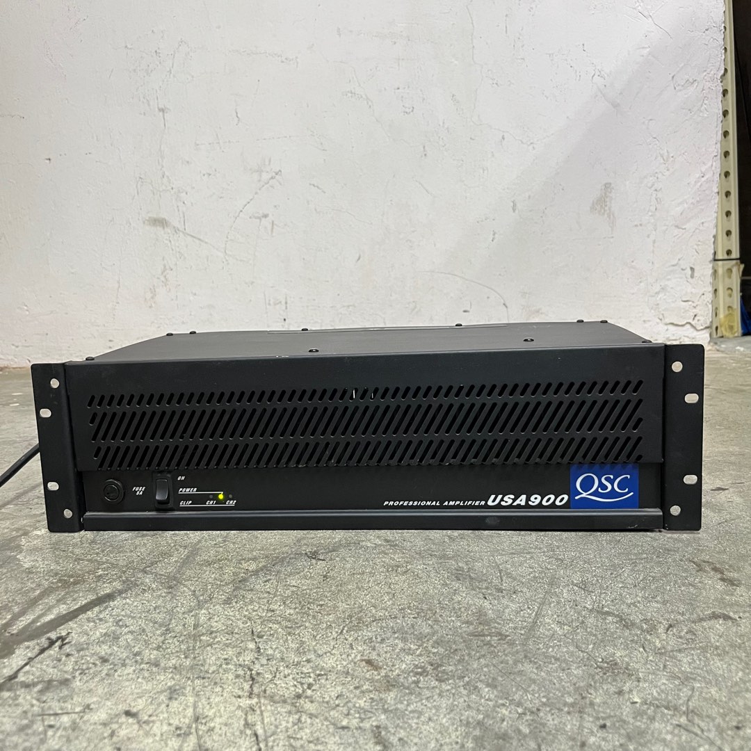QSC USA900 Power Amplifier (2x450W), Audio, Soundbars, Speakers ...