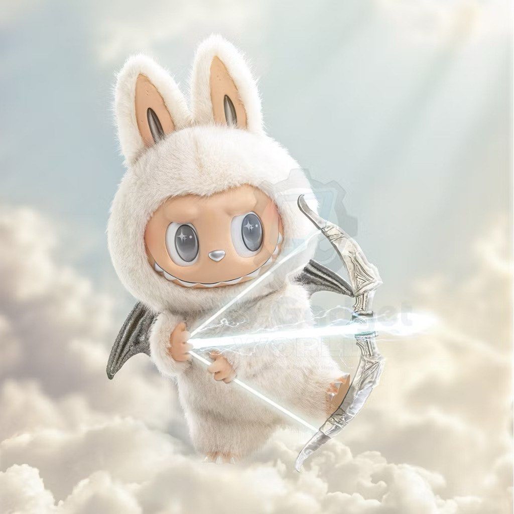 [New Ready Stock] Original PopMart Labubu The Monster - Angel In Clouds ...