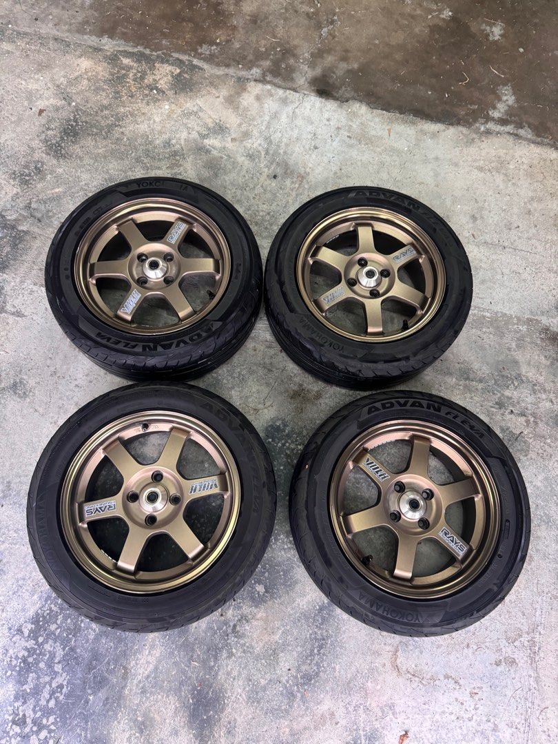 rim te37 size 15 original, Auto Accessories on Carousell