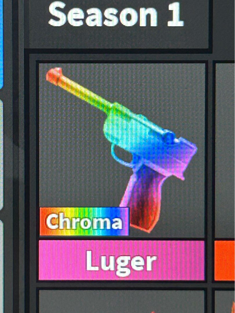 Roblox Murder Mystery 2 Chroma Luger, Hobbies & Toys, Toys & Games on ...