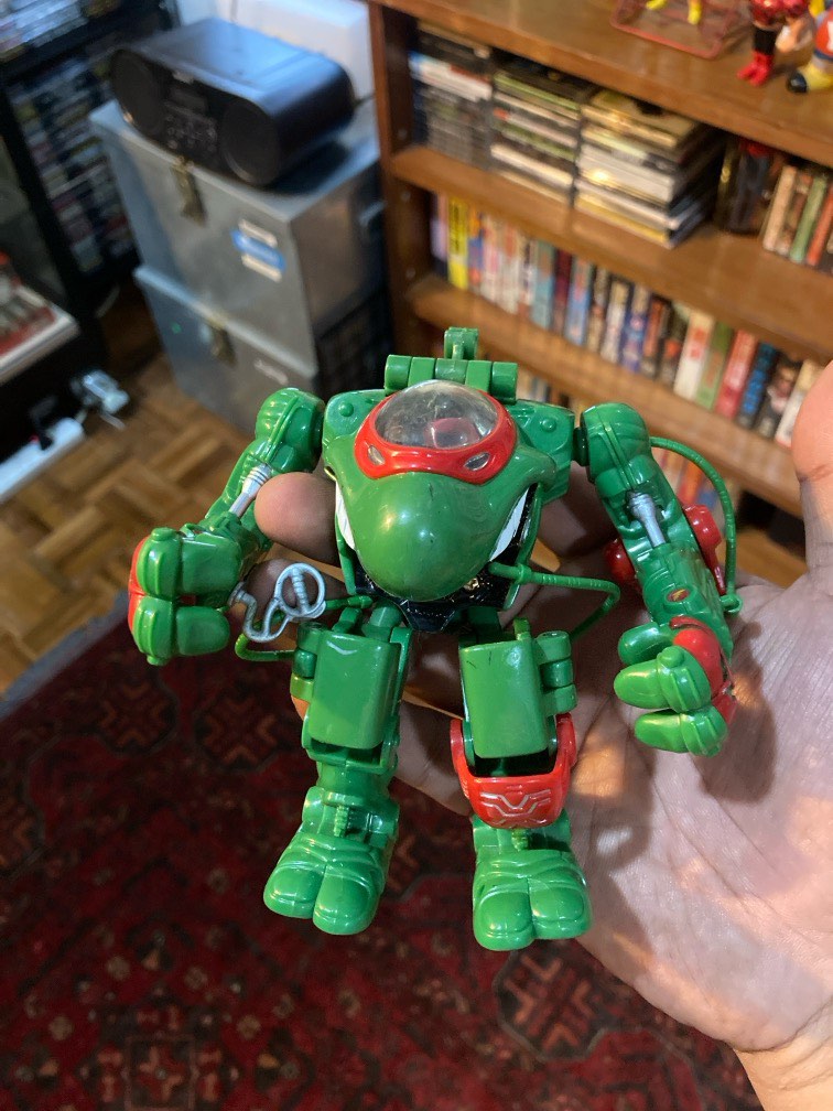 TMNT Robomatic Raphael Muta Force 1996 Playmates Raph Robot Suit Ninja ...