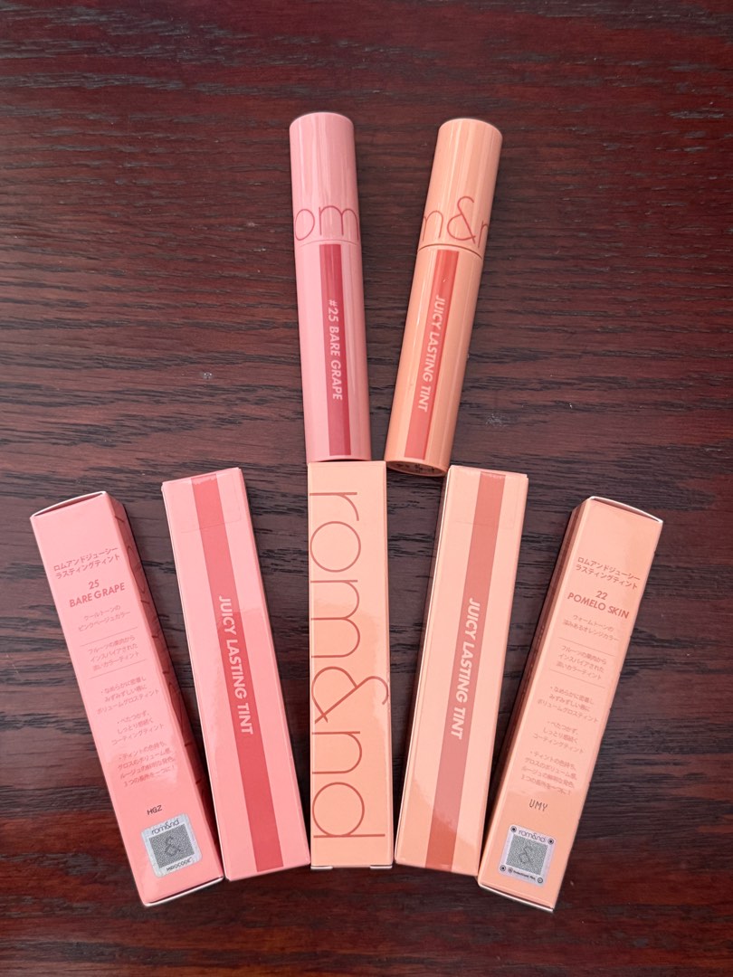 Romand juicy lasting tint 22 pomelo skin, 美容＆個人護理, 健康及美容 - 皮膚護理, 化妝品 ...