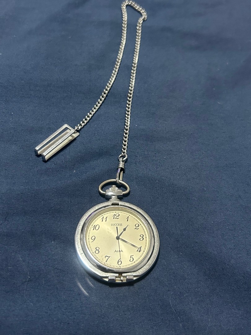 Seiko Alba Vintage Pocket Watch Quartz Full Hunter Japan, Luxury ...