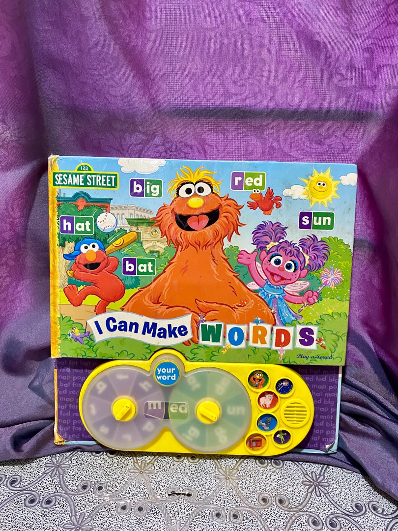 Sesame Street I Can Make Word hardcover book RM 5, Hobbies & Toys ...