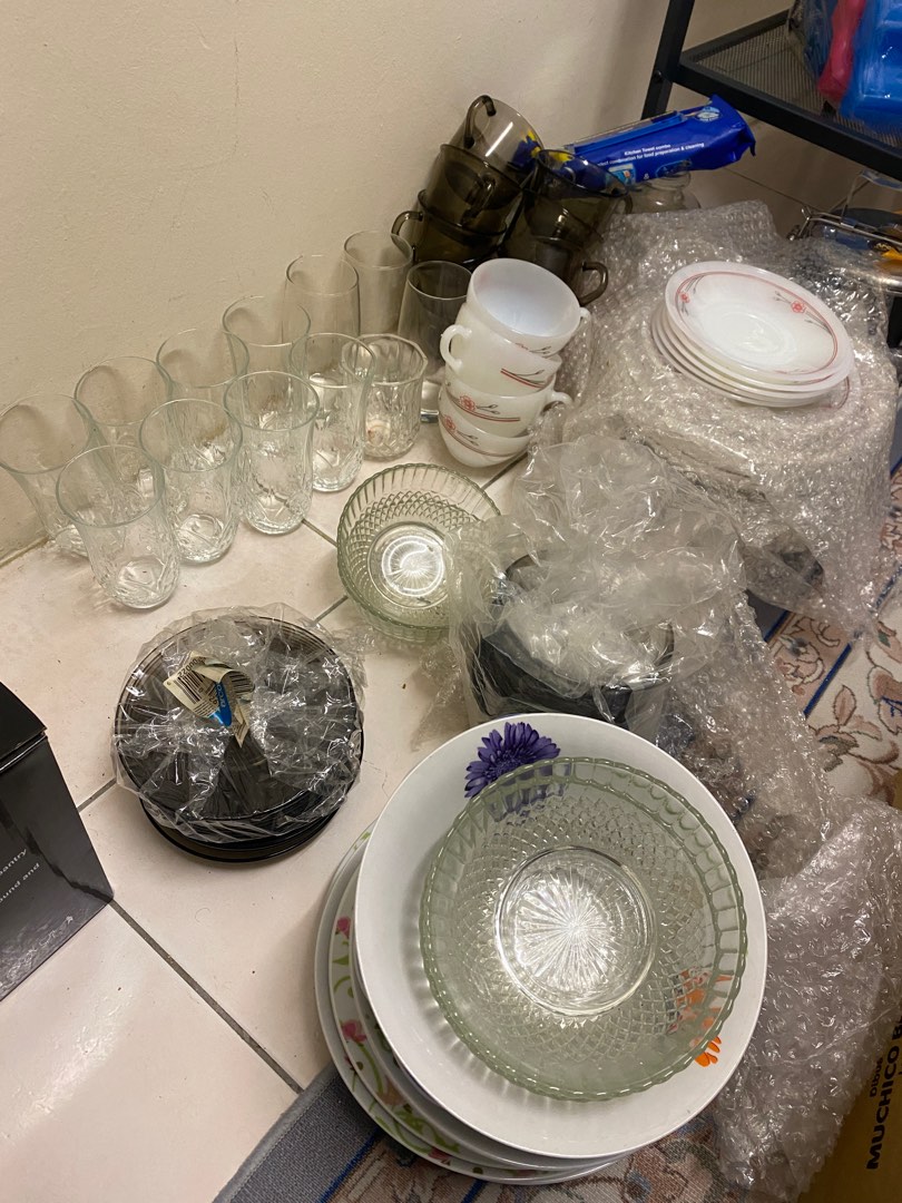 Set pinggan n cawan, Furniture & Home Living, Kitchenware & Tableware ...