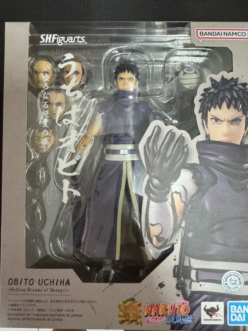 Shf Naruto Uchiha Obito, Hobbies & Toys, Toys & Games on Carousell