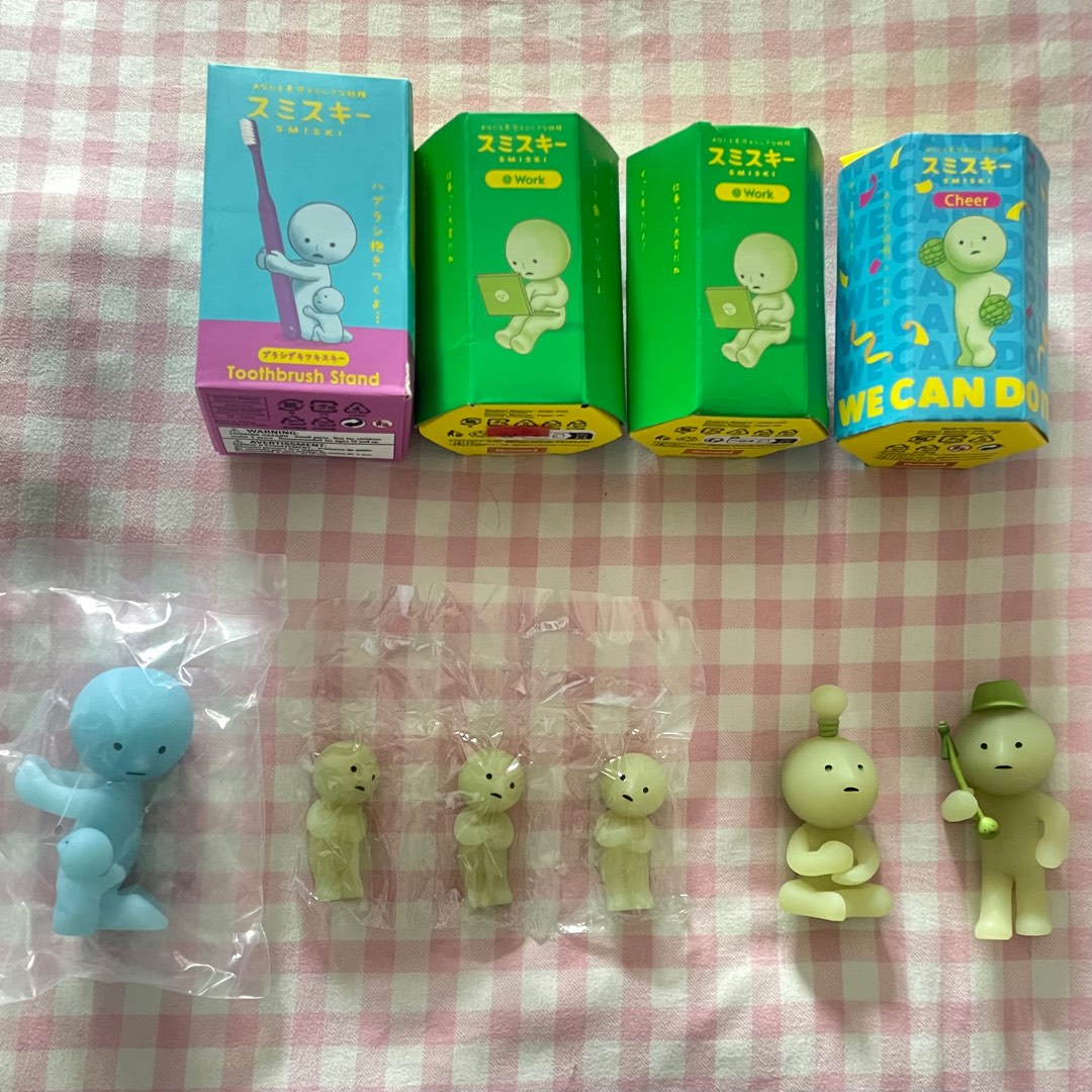 Smiski Tooth Brush Stand, Cheer and Work Series (tags: Sonny Angel ...