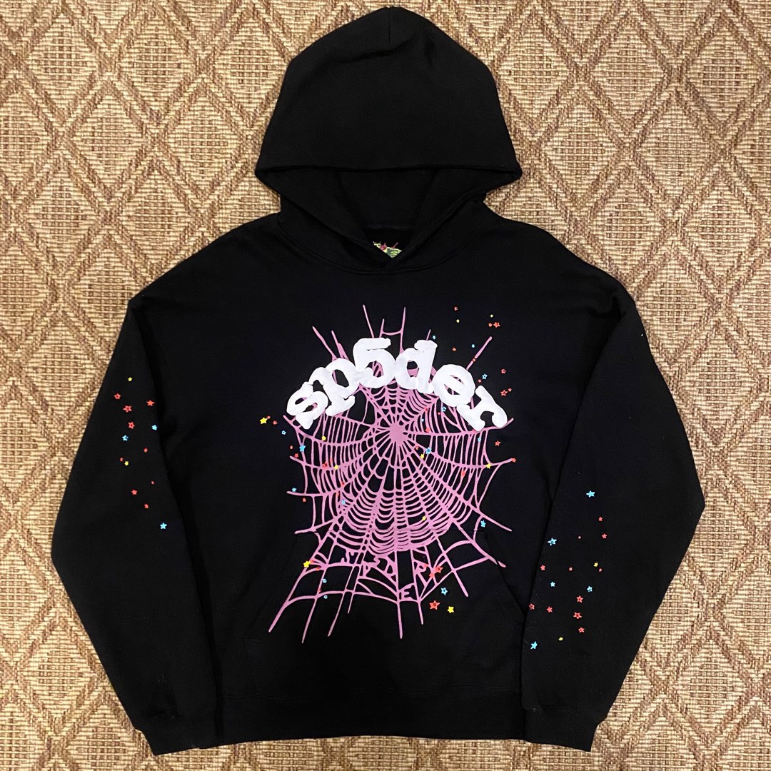 Sp5der 555-Black Hoodie, Men's Fashion, Coats, Jackets and Outerwear on ...