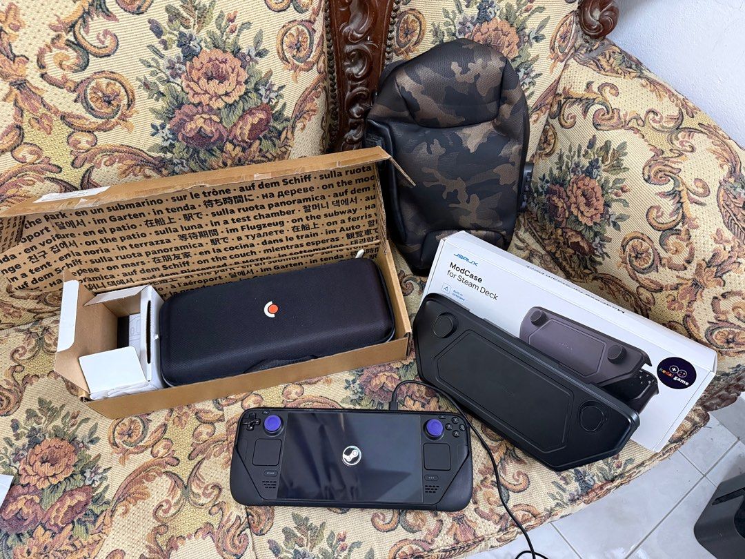 Steamdeck Oled 512GB with modcase and free sling bag, Video Gaming ...