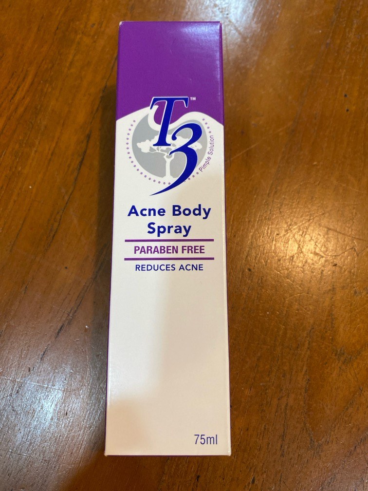 T3 acne body spray (expiry Nov 2025), Beauty & Personal Care, Bath ...