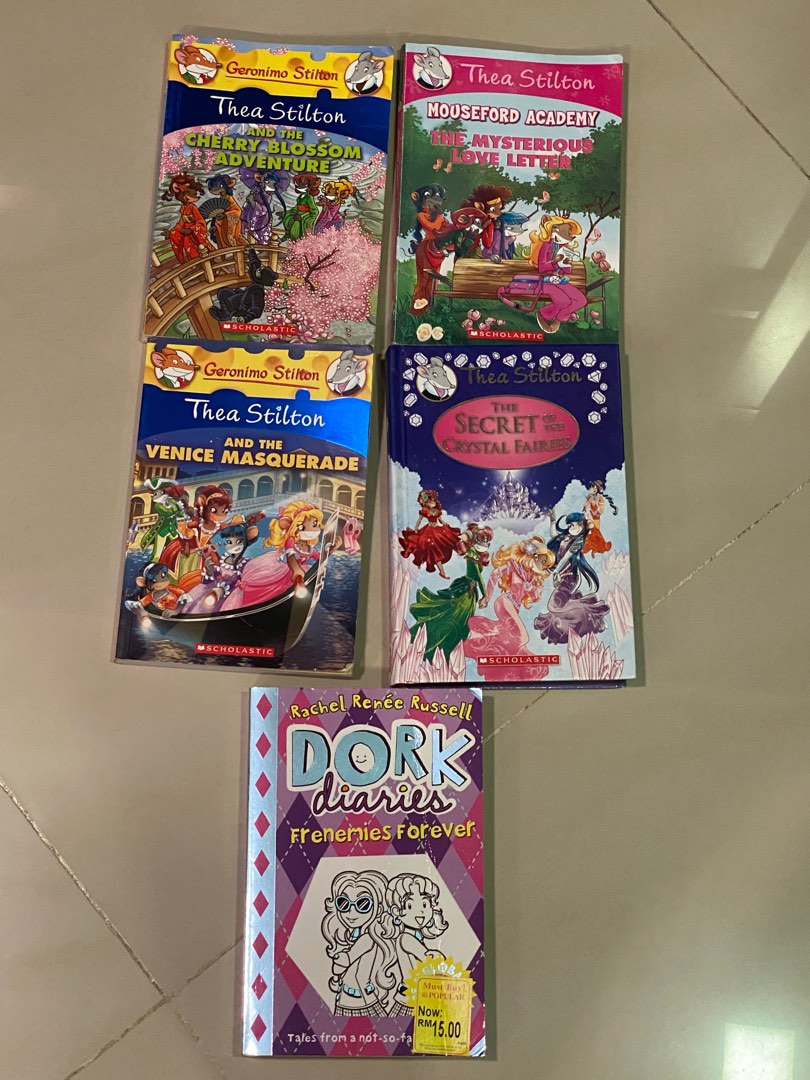 thea stilton books + dork diaries + free monster high and captain ...