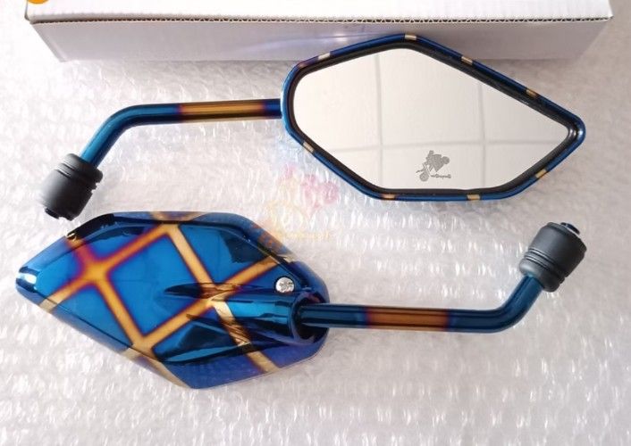 TITANIUM SIDE MIRROR Yamaha Honda 125ZR Y15 Y16 SRL Y110 RXZ EGO NVX ...