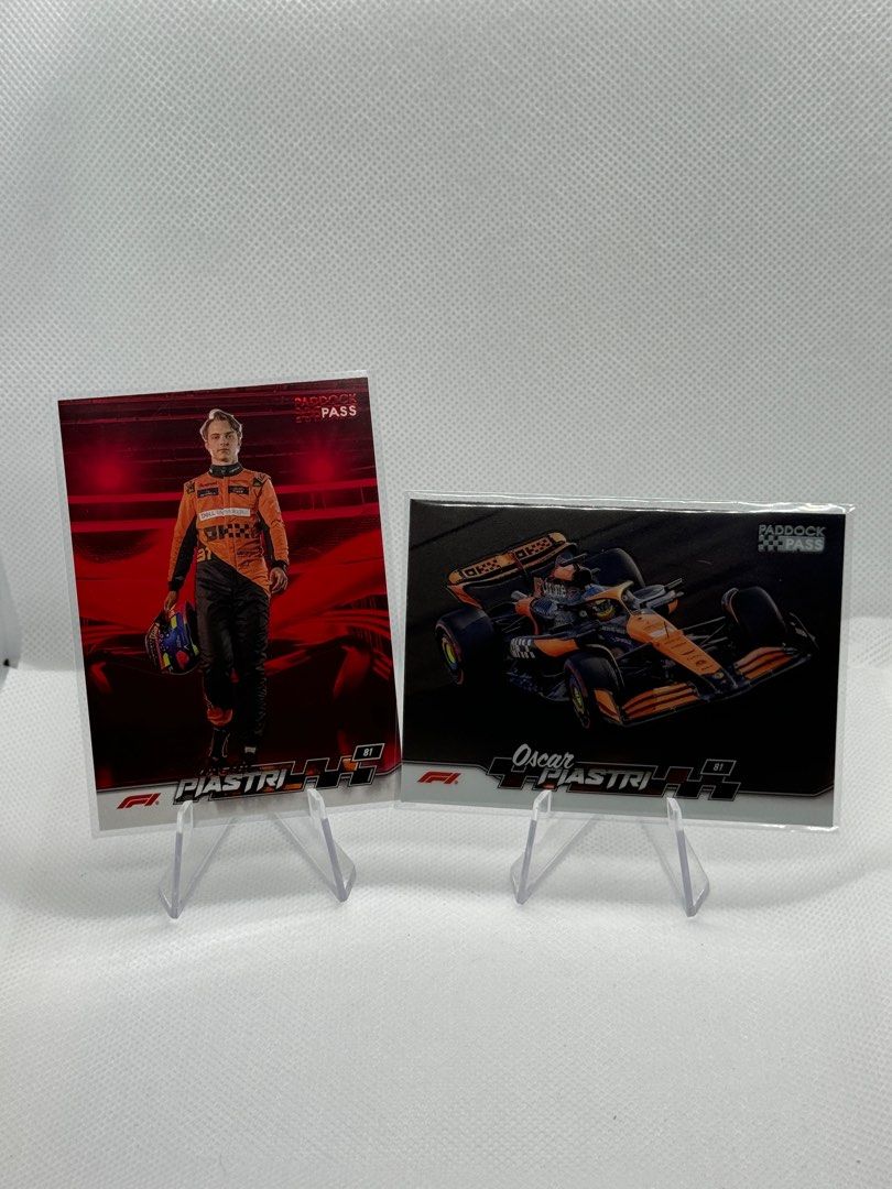 Topps Paddock Pass Oscar Piastri Cards F1 Formula 1 Hobby Collection ...