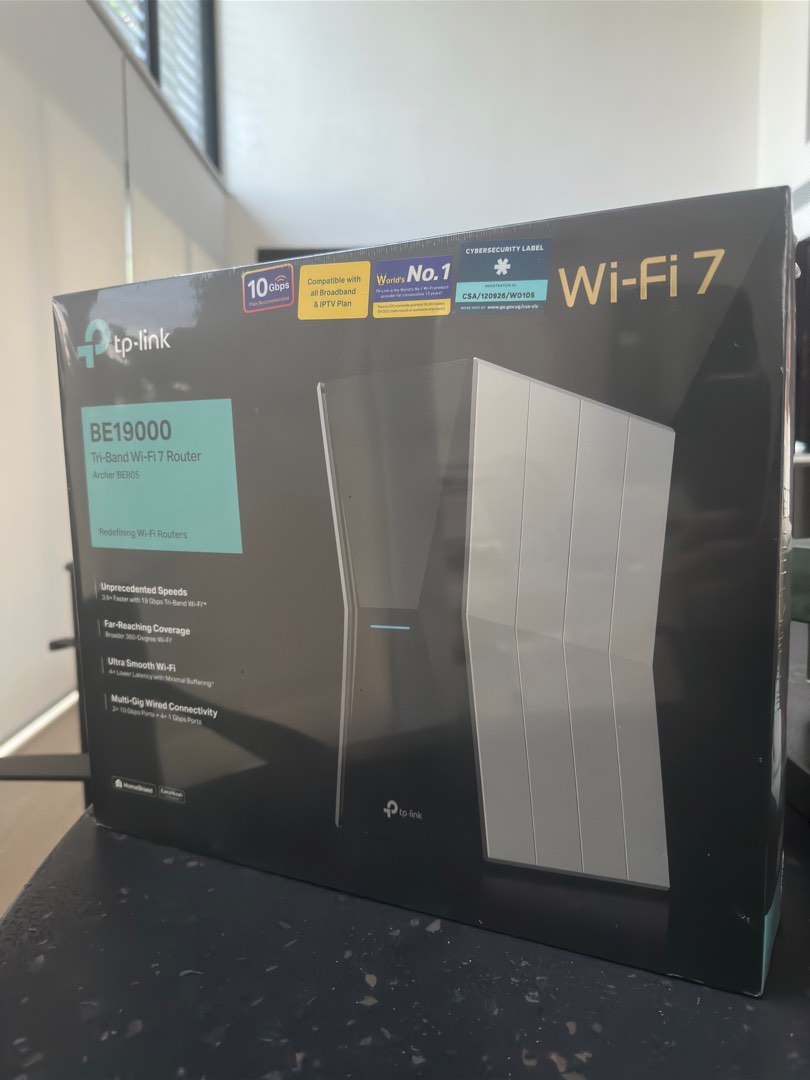 TP-Link BE19000 Tri-Band Wifi 7 Router, Archer BE805, Computers & Tech ...
