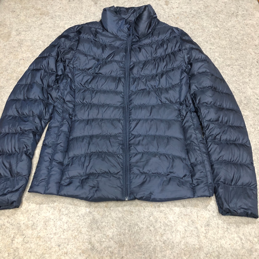 UNIQLO Ultra Light Down Puff Jacket Navy Blue Size Womens Medium, Women ...