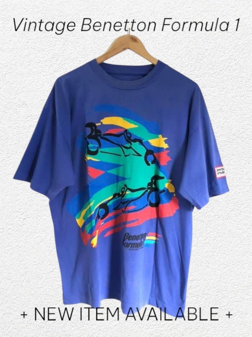 Vintage Benetton Formula 1, Men's Fashion, Activewear on Carousell