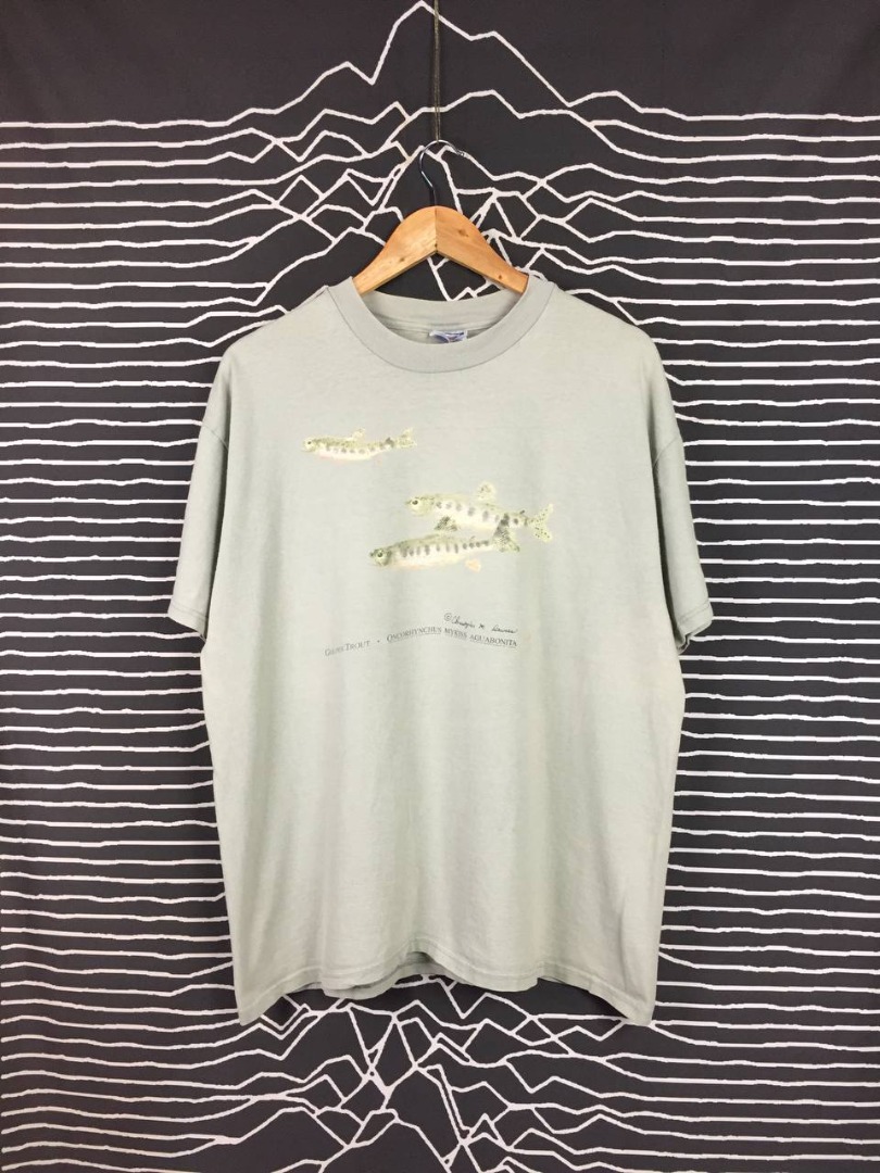 Vtg Y2K Golden Trout California Trout Native Species Tee, Men's Fashion ...