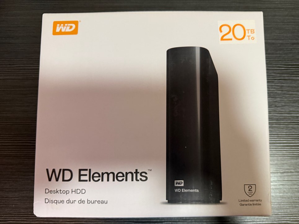 WD Elements Desktop HDD 20TB 現貨, 電腦＆科技, 電腦周邊及配件, 硬碟及儲存器 - Carousell