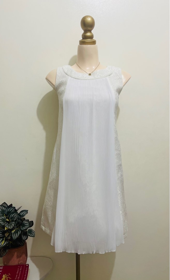 White Milan Swing Mini Dress, Women's Fashion, Dresses & Sets, Dresses ...