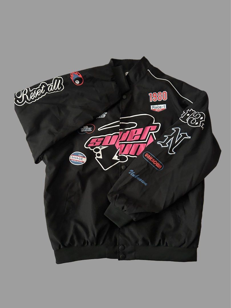 Y2K / ACUBI RACING JACKET / FRONTHIT BACKHIT, Women's Fashion, Tops ...