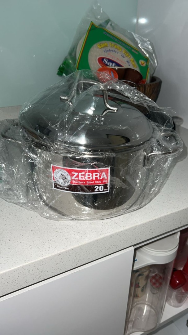 Zebra Stainless Steel Pot, Everything Else, Others on Carousell