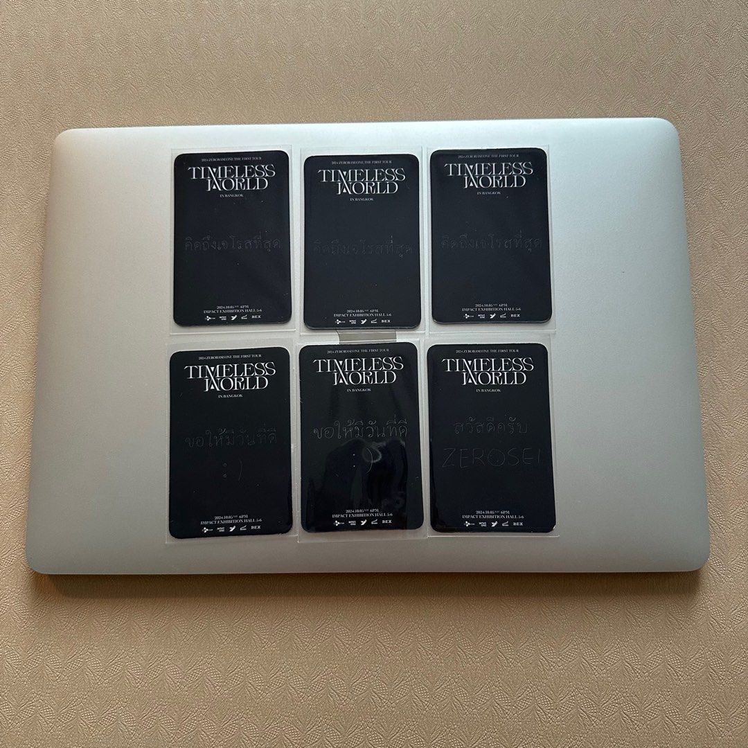 WTS - ZEROBASEONE ZB1 Timeless World Photocard Concert Bangkok PC Album ...