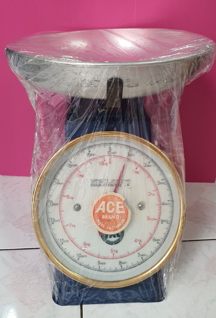 10kg Mechanical Spring Balance Weighing Scale with Tray, Furniture ...