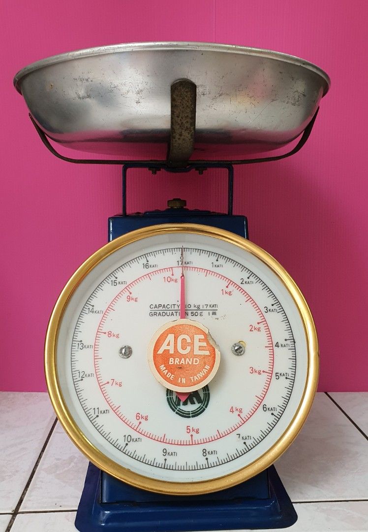 10kg Mechanical Spring Balance Weighing Scale with Tray, Furniture ...