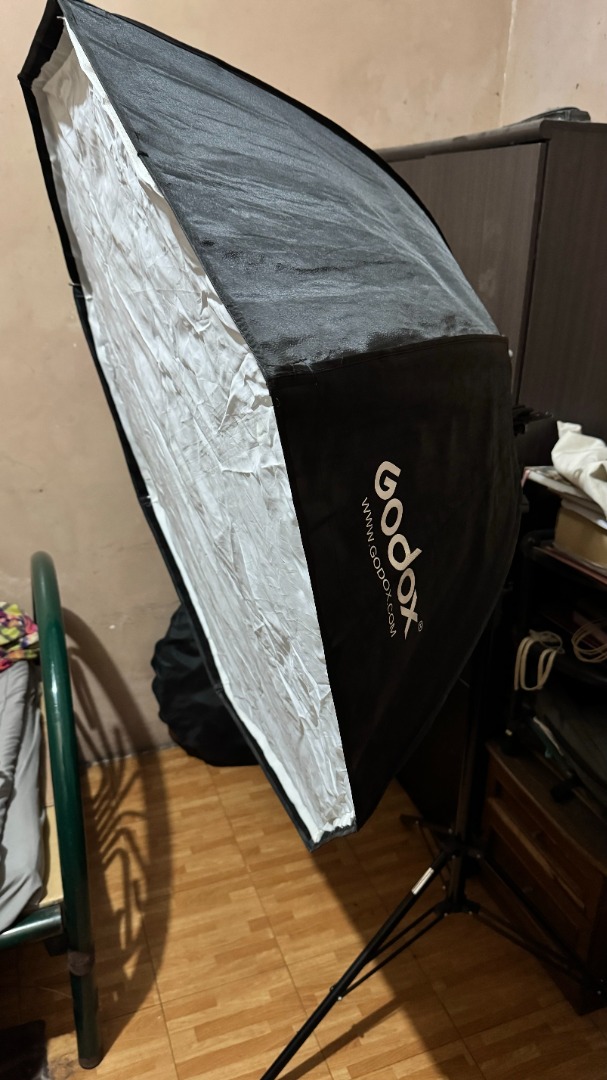 120cm Godox Octabox Softbox with 7.5ft Heavy-duty Light Stand ...