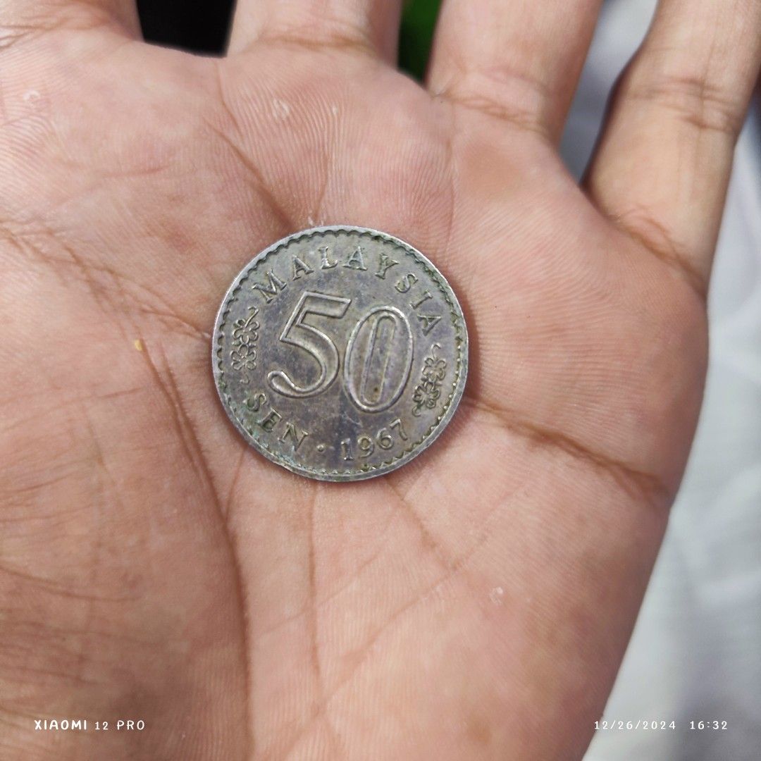 50 Sen terbelah tengah 1967, Hobbies & Toys, Collectibles & Memorabilia ...