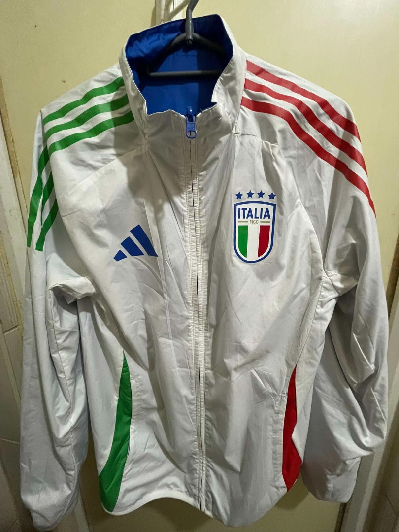 Adidas Original Track Jacket - Italy Anthem, Men's Fashion, Coats ...