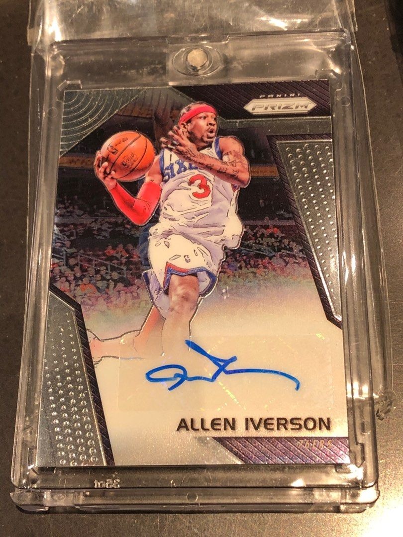 Allen Iverson NBA Basketball Autograph Auto Card, Hobbies & Toys, Toys ...
