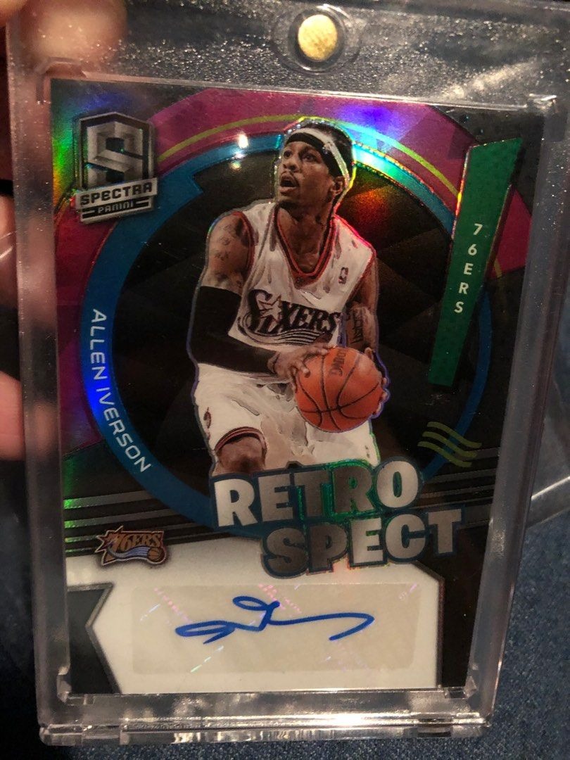 Allen Iverson NBA Basketball Autograph Auto Card, Hobbies & Toys, Toys ...