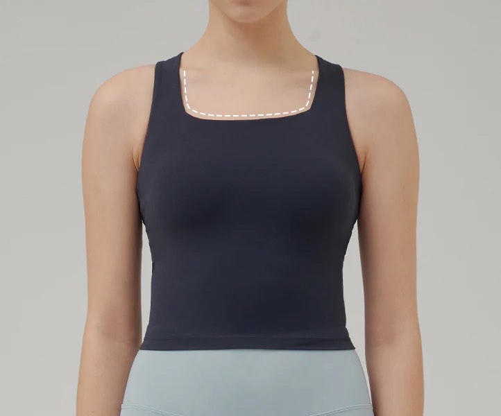 Andar Airywin Square Neck Longline Bra, Women's Fashion, Activewear on ...