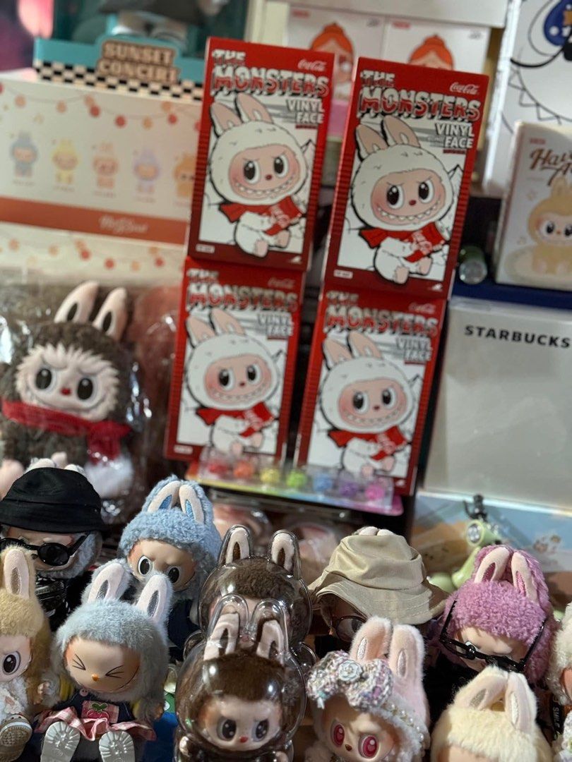 auth new Popmart Labubu Coca Cola 2pcs Set The Monsters Coke, Hobbies ...