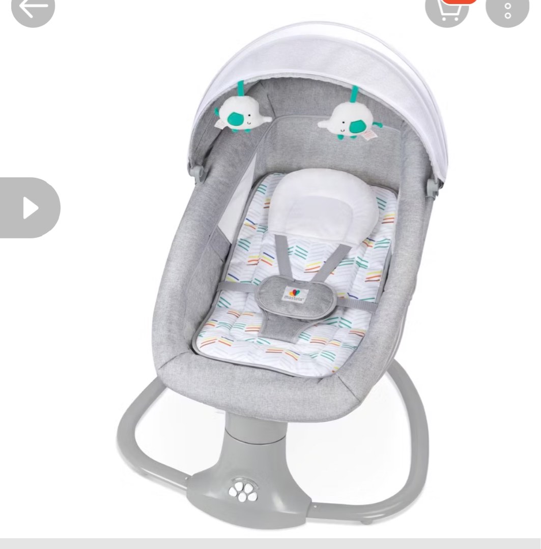 Babygro x Mastela Newborn to Toddler Reclinable Automatic Snoozer Swing ...