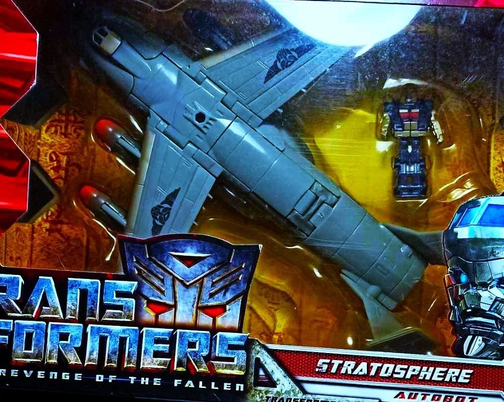 BIB ROTF STRATOSPHERE with smallest Optimus Prime Hasbro Voyager Class ...