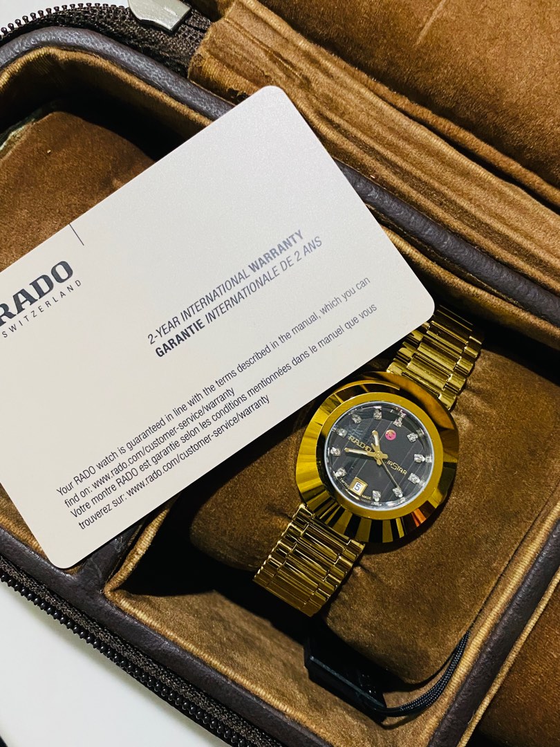 BRANDNEW RADO Diastar Black Dial Ladies Watch, Luxury, Watches on Carousell