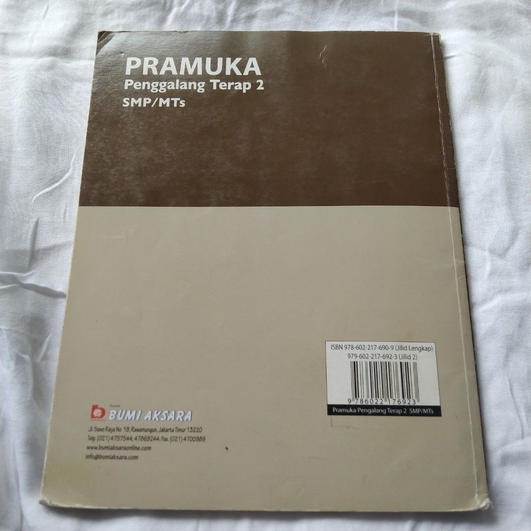 Buku Pelajaran Pramuka Penggalang Terap untuk SMP/MTs Jilid 2(Novi Risa Hapsari, S.Pd) Penerbit ...
