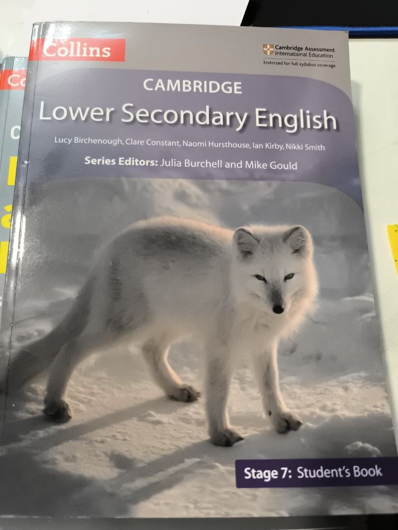 Cambridge lower secondary English stage 7 student book ISBN: 978-0-00-811690-3, Hobbies & Toys ...