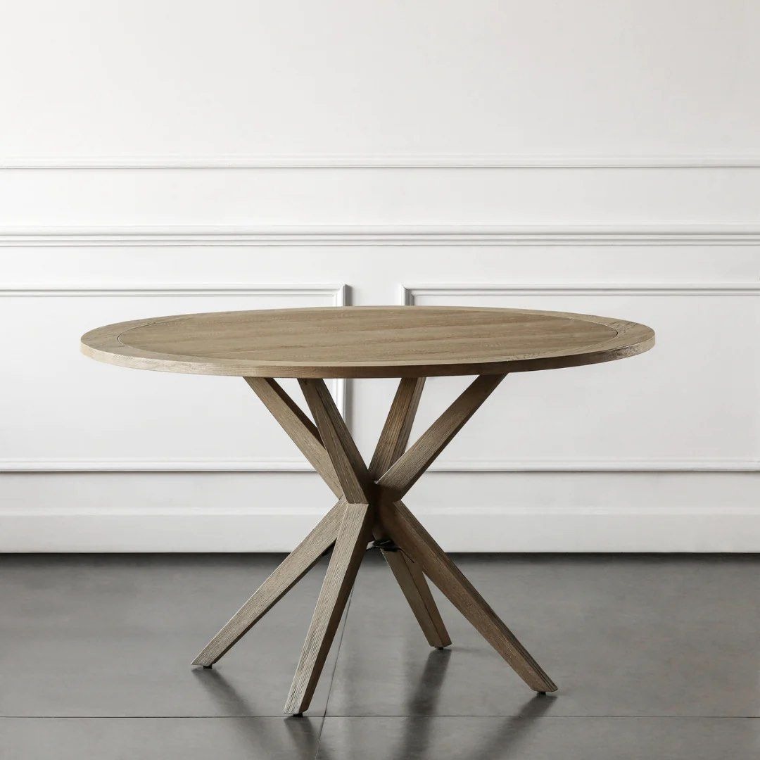 CHEFEL Solid Wood Dining Table, Furniture & Home Living, Furniture ...