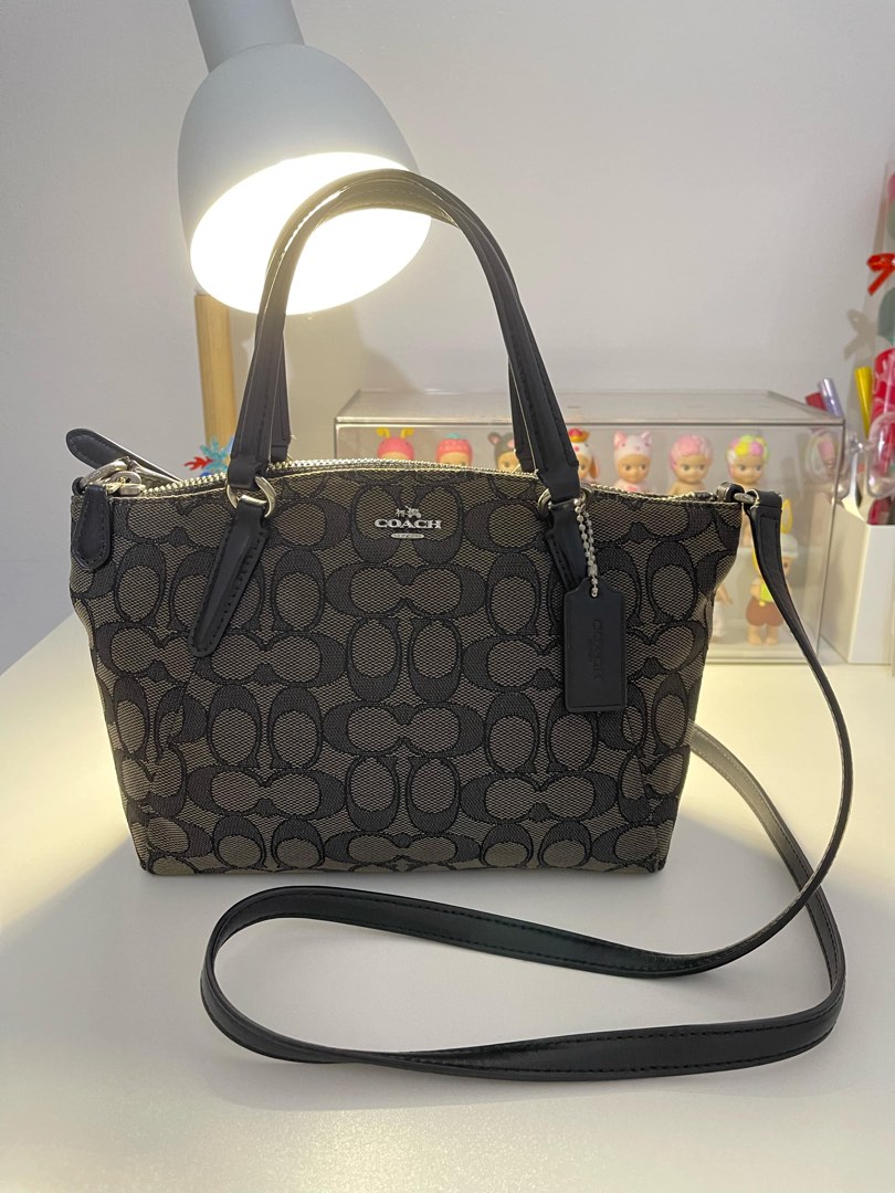 Coach Black Mini Kelsey Satchel, Luxury, Bags & Wallets on Carousell