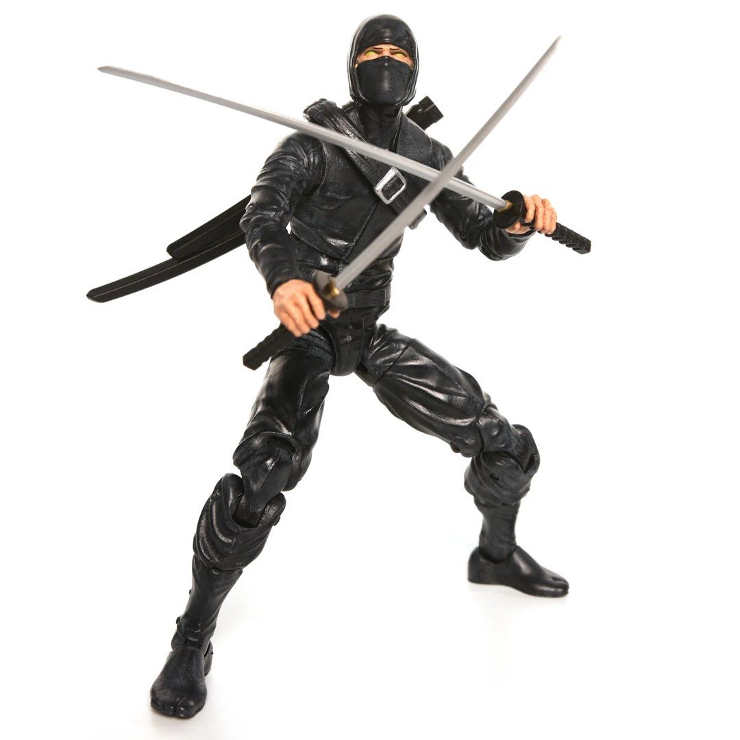 Fwoosh Articulated Icons Feudal Series Basic Ninja Black Action Figure ...