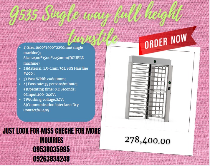 G535 SINGLE WAY FULL HEIGHT TURNSTILE, Babies & Kids, Baby Nursery ...