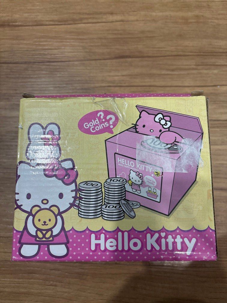 Hello Kitty coin bank, Hobbies & Toys, Toys & Games on Carousell