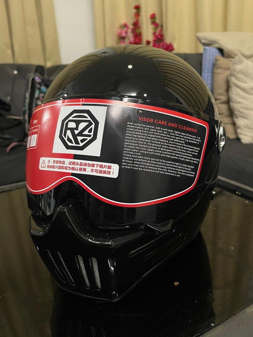 Helmet fullface MT retro classic klasik, Motorbikes on Carousell