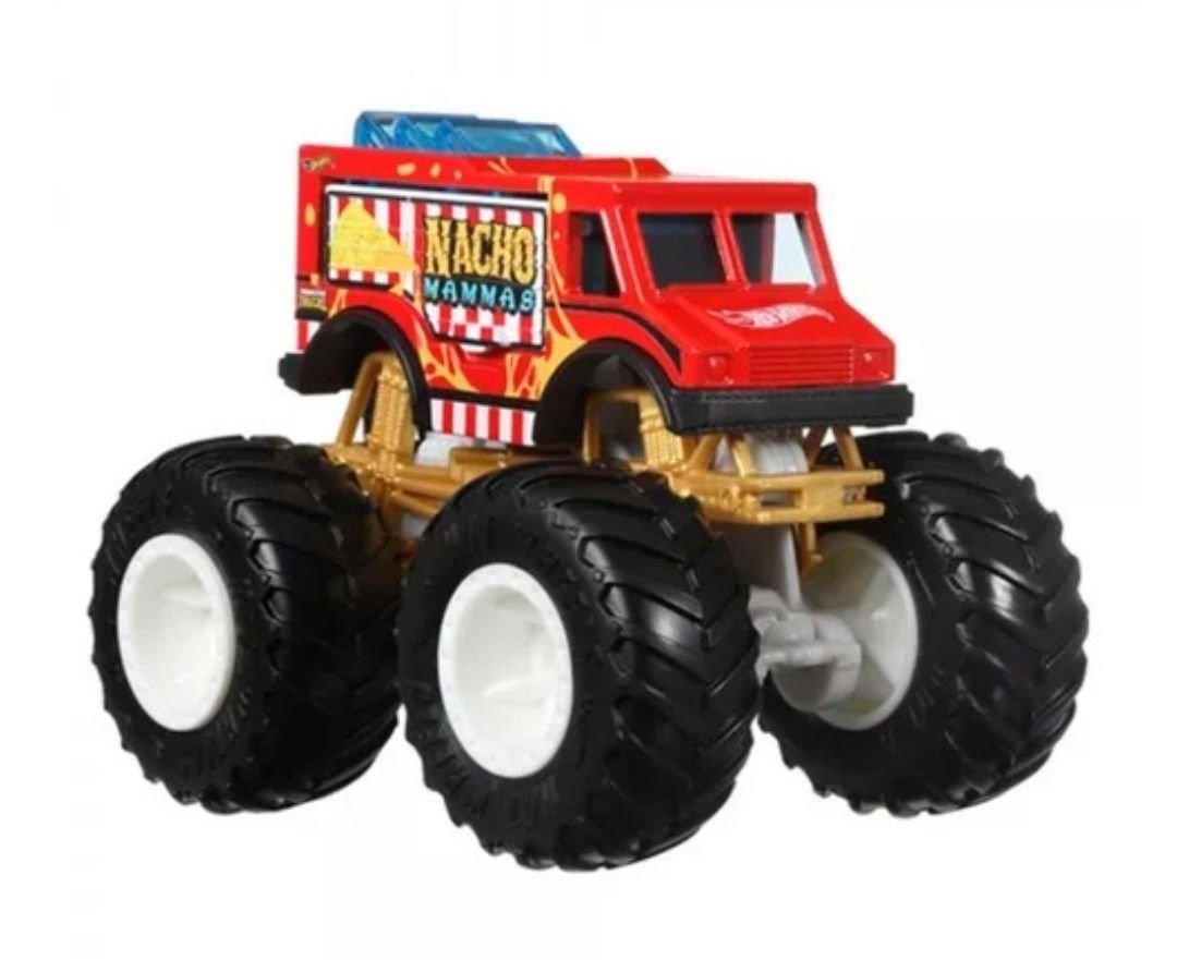 Hot Wheels Monster Trucks Nacho Mammas, Re Crushable 1:64 Scale [Fast ...