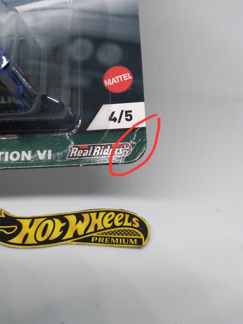 HOTWHEELS, HOT WHEELS PREMIUM - MITSUBISHI LANCER EVOLUTION VI - merah ...