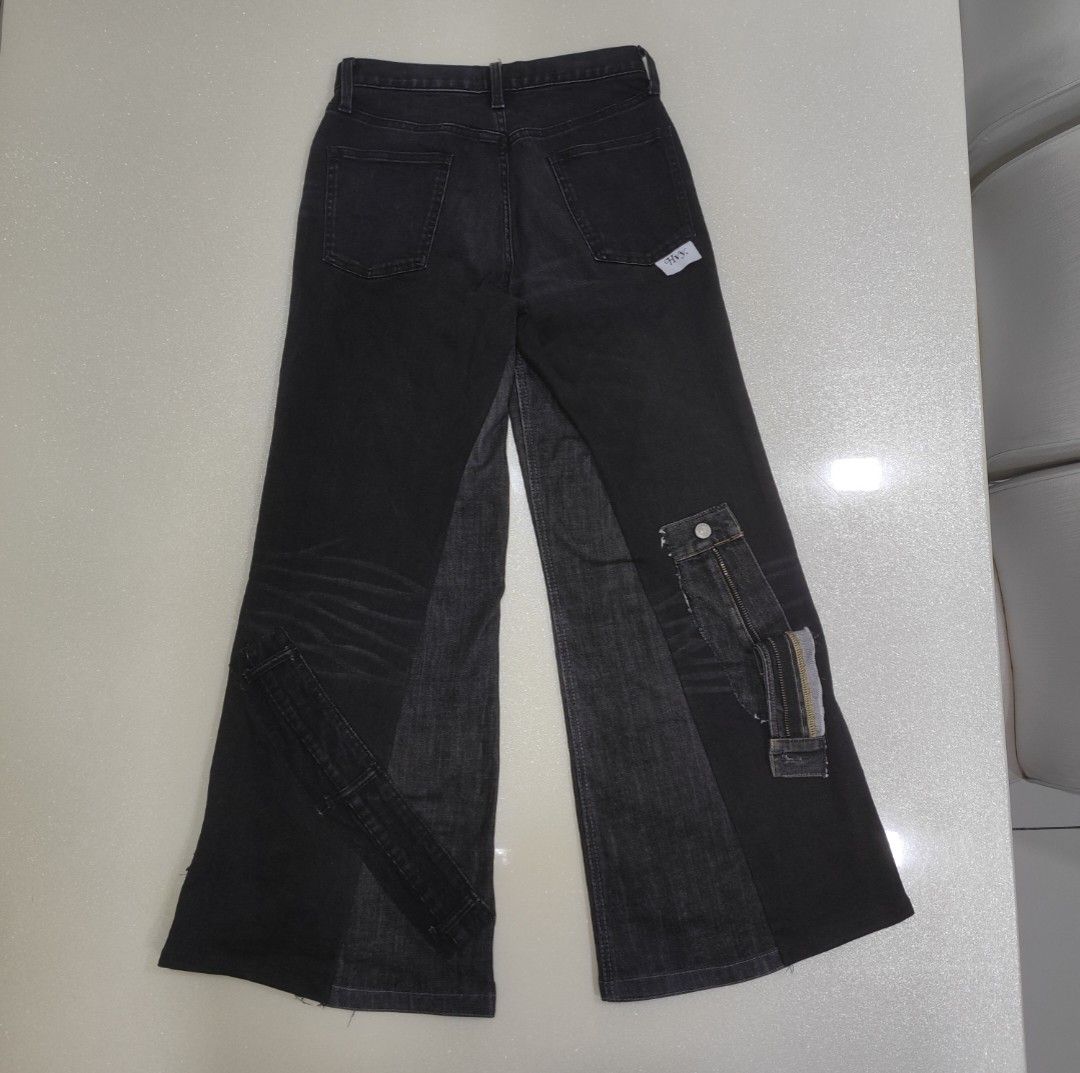 HVY-088 Multi Pocket Destroyed Jeans - reworked rework jnco y2k baggy ...